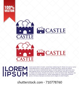 Castle Logo Set Vector Stock Vector (Royalty Free) 710778760 | Shutterstock