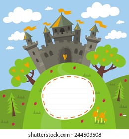 Castle Magic Card Stock Vector (Royalty Free) 244503508 | Shutterstock