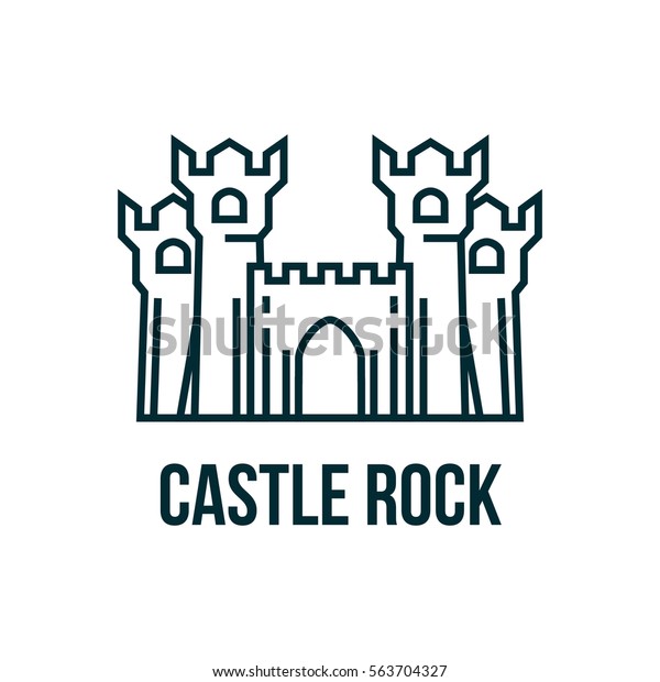 Castle Medieval Logo Design Stock Vector (Royalty Free) 563704327 ...