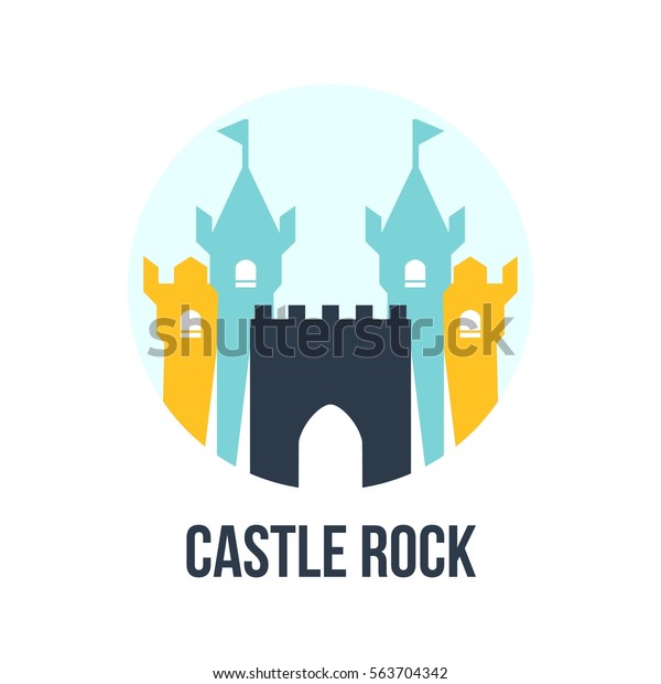 Castle Medieval Logo Design Stock Vector (Royalty Free) 563704342 ...