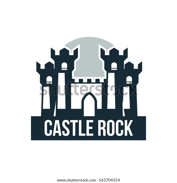 Castle Medieval Logo Design Stock Vector (Royalty Free) 563704354 ...
