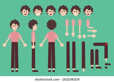 Casual Male Vector Character Motion Graphic Stock Vector (Royalty Free ...