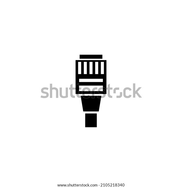 Cat 5 Ethernet Connector Rj45 Cable Stock Vector (Royalty Free ...