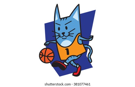 1,340 Basketball cat Stock Vectors, Images & Vector Art | Shutterstock