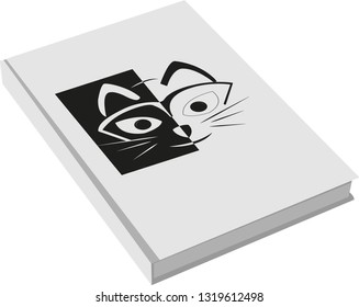 Cat Book Cover Stock Vector (Royalty Free) 1319612498 | Shutterstock