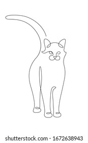 4,526 Single line cat Images, Stock Photos & Vectors | Shutterstock