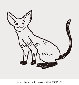 Scared Outline Isolated Cat Vector Illustration: เวกเตอร์สต็อก (ปลอดค่า ...