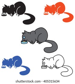 15,672 Cat eat icon Images, Stock Photos & Vectors | Shutterstock