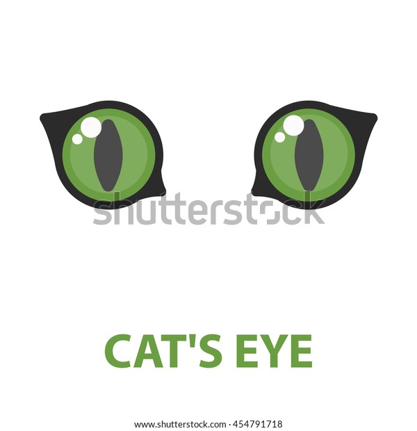Cat Eyes Icon Vector Illustration Web Stock Vector (Royalty Free ...