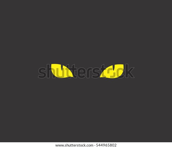 Cat Eyes Icon Vector Illustration Web Stock Vector (Royalty Free ...