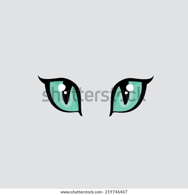 Cat Eyes Vector Illustration Stock Vector (Royalty Free) 219746467