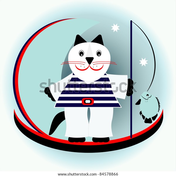 Cat Fish On Boat Stock Vector (Royalty Free) 84578866 | Shutterstock