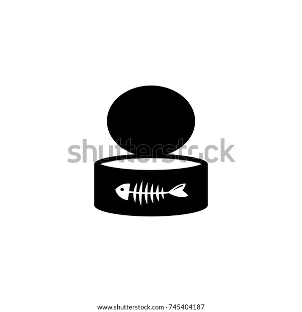 Cat Food Fish Can Vector Icon Stock Vector (Royalty Free) 745404187 ...