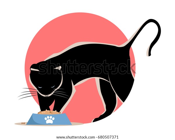Cat Food Logo Stock Vector (Royalty Free) 680507371