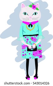 Cat Girl Stock Vector (Royalty Free) 543014326 | Shutterstock