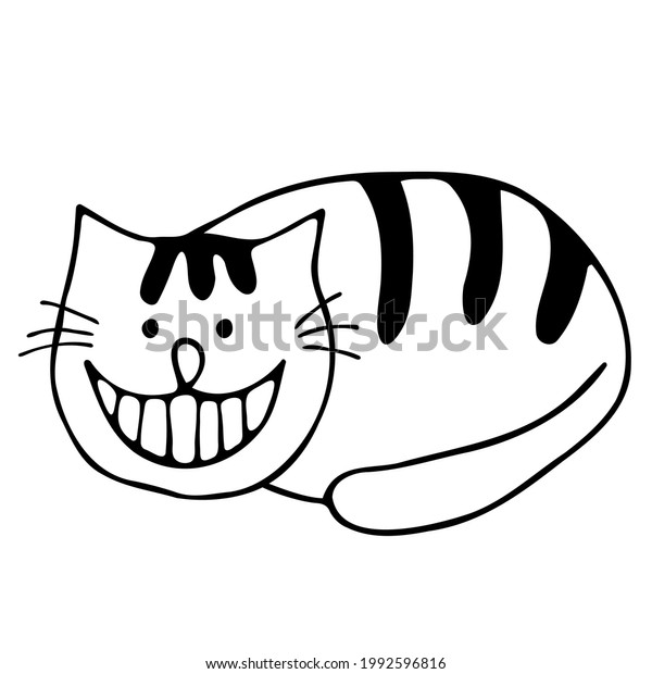 Cat Hand Drawn Outline Doodle Icon Stock Vector (Royalty Free ...