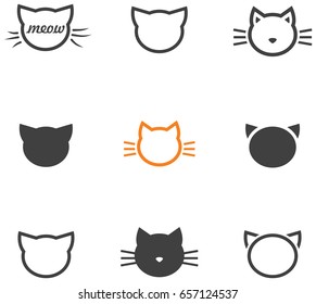 32,701 Cat head shape Images, Stock Photos & Vectors | Shutterstock