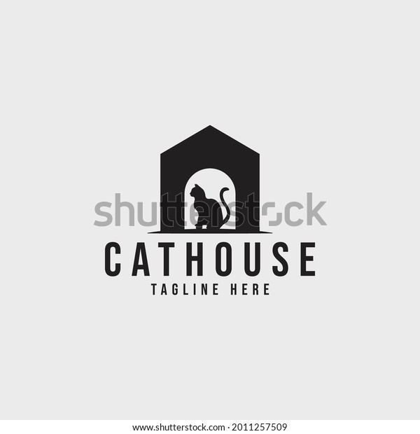 Cat House Logo Logo Vector Pet Stock Vector (Royalty Free) 2011257509 ...