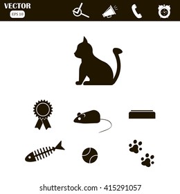 Cat Icon Symbol Stock Vector (Royalty Free) 415291057 | Shutterstock