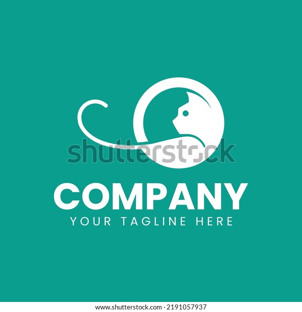 Cat Logo Circle Vector Company Stock Vector (Royalty Free) 2191057937 ...