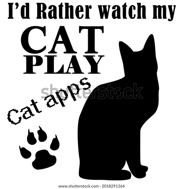 Cat Lover Cute Vector Illustrator Stock Vector (Royalty Free ...