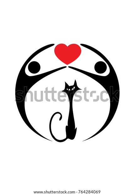 Cat Lovers Logo Icon Vector Stock Vector (Royalty Free) 764284069 ...