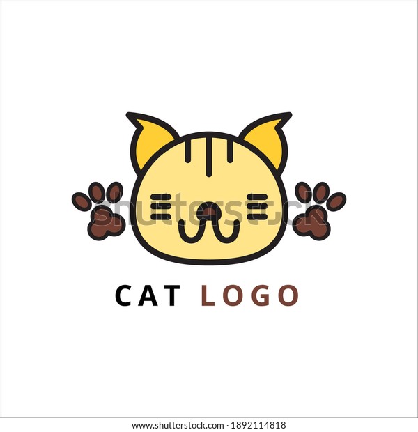 Cat Paw Logo Vector Illustratioin Stock Vector (Royalty Free ...