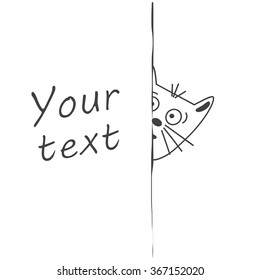 89 Cat around corner Stock Illustrations, Images & Vectors | Shutterstock