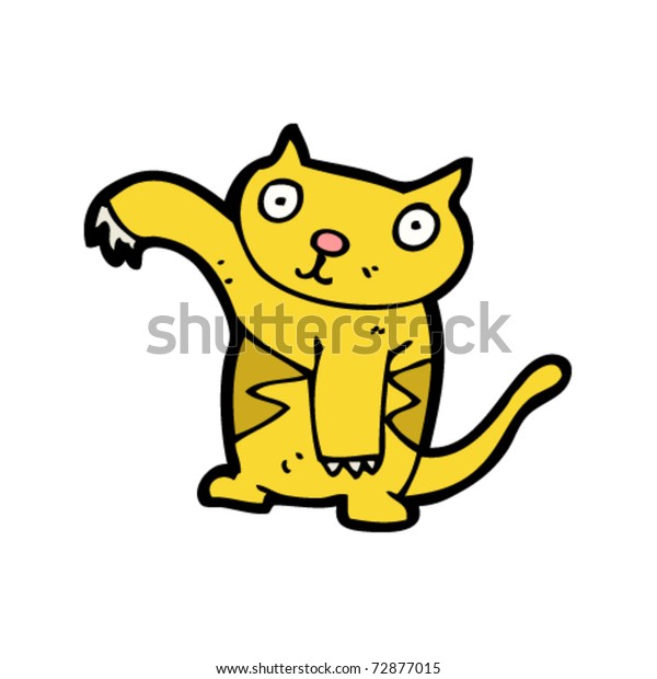 Cat Scratch Cartoon Stock Vector (Royalty Free) 72877015