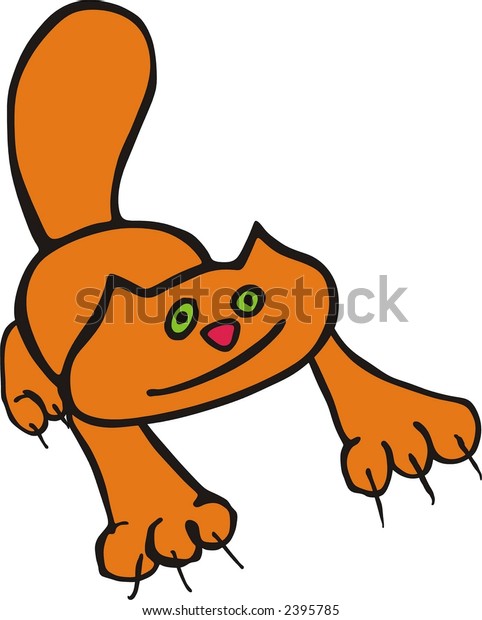 Cat Showing Claws Illustration Stock Vector (Royalty Free) 2395785 ...