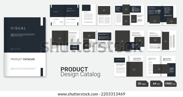 Catalog Design Product Catalogue Layout Design Stock Vector (Royalty ...