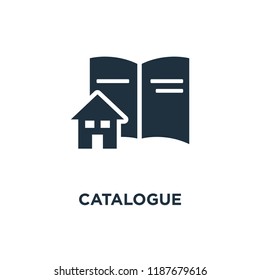 Catalogue Icon Black Filled Vector Illustration Stock Vector (Royalty ...