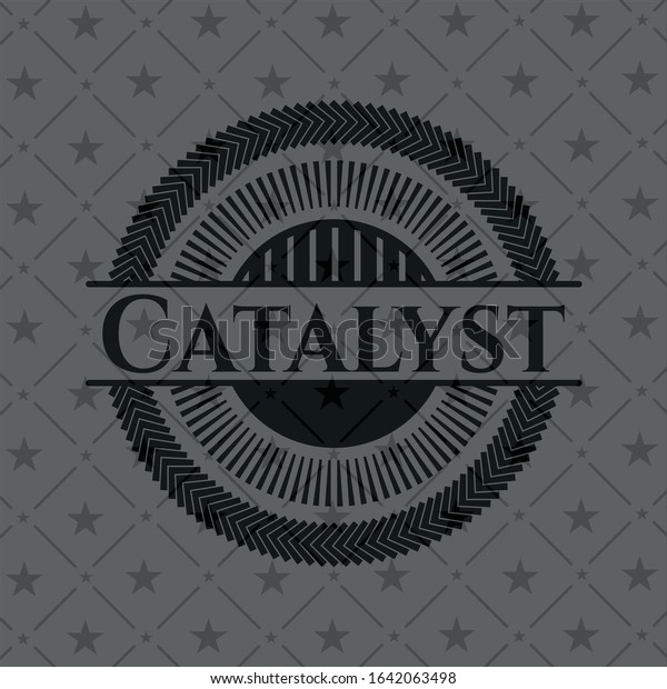 Catalyst Black Badge Vector Illustration Detailed Stock Vector (Royalty ...
