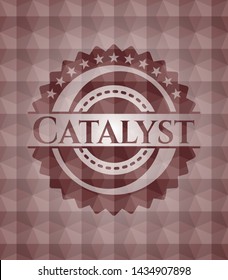 Catalyst Red Seamless Badge Geometric Pattern Stock Vector (Royalty ...