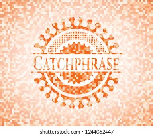 Cedar Orange Tile Background Illustration Square Stock Vector (Royalty ...