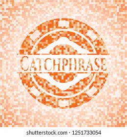 Catchphrase Orange Tile Background Illustration Square Stock Vector ...