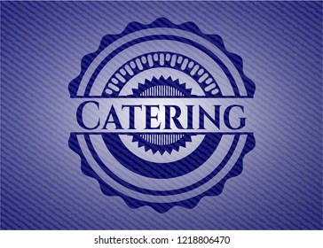 Catering Emblem Jean Texture Stock Vector (Royalty Free) 1218806470 ...