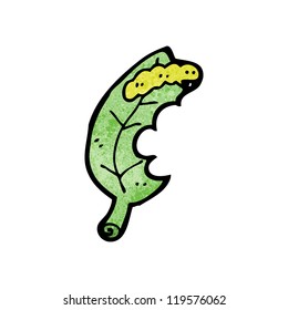 Caterpillar Eating Leaf Cartoon Stock Vector (Royalty Free) 119576062 ...