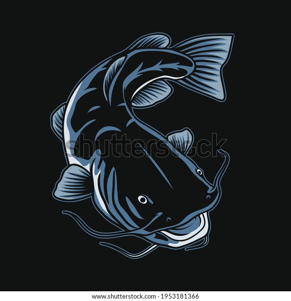 CatFish Design Illustration, can be used for mascot, logo, apparel and ...