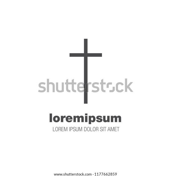 Catholic Cross Vector Cross Isolated On Stock Vector (Royalty Free ...
