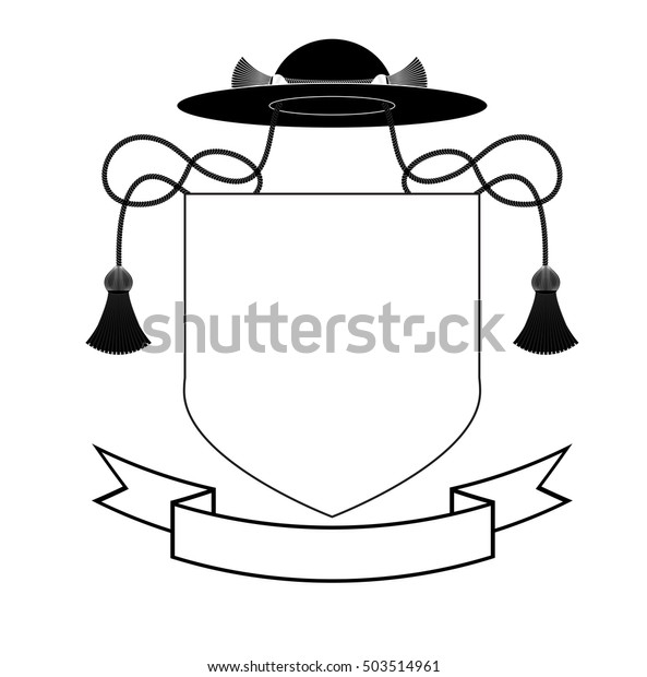 Catholic Priest Coat Arms Ecclesiastical Heraldry Stock Vector (Royalty ...