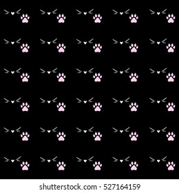 Cats Paw Background Stock Vector (Royalty Free) 527164159 | Shutterstock