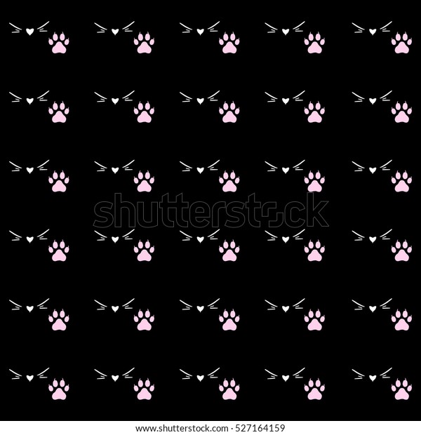 Cats Paw Background Stock Vector (Royalty Free) 527164159 | Shutterstock