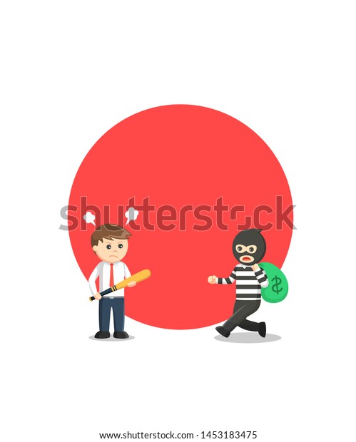Caught Stealing Information Design Vector Illustration: vector de stock ...
