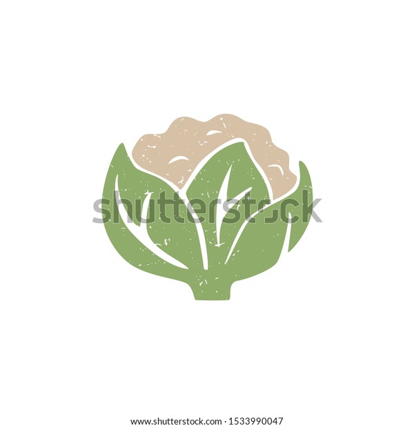 Cauliflower Symbol Isolated On Transparent Background Stock Vector ...