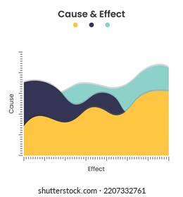 Cause Effect Vector Illustration Graphic Chart Stock Vector (Royalty ...