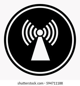 Caution Colorless Warning Logo Symbol Isolated Stock Vector (Royalty ...