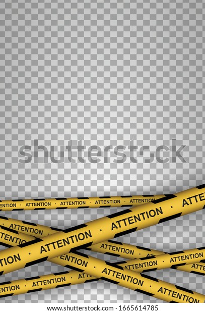 Caution Danger Warning Attention Police Tapes Stock Vector (Royalty ...