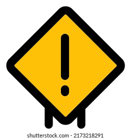 Caution Exclamation Mark On Signboard Layout Stock Vector (Royalty Free ...