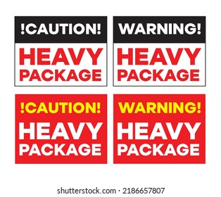 Caution Heavy Package Exclamation Sign Use: เวกเตอร์สต็อก (ปลอดค่า ...